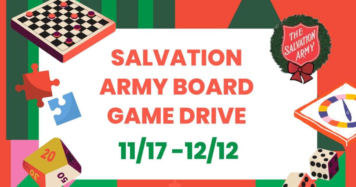 Salvation Army Board Game Toy Drive at Inspired Health Group